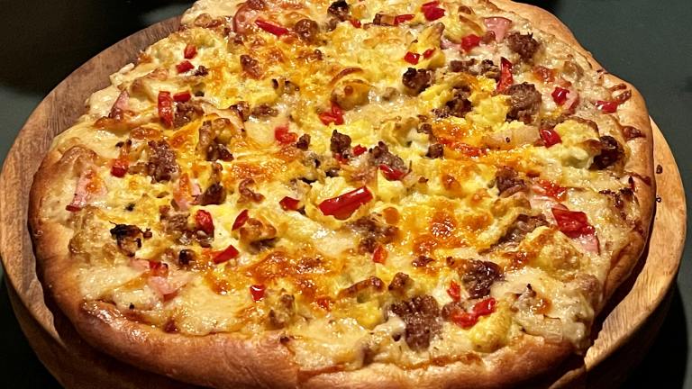 3 Meat Breakfast Pizza Recipe - Food.com