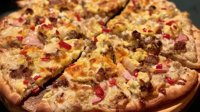 3 Meat Breakfast Pizza Recipe - Food.com