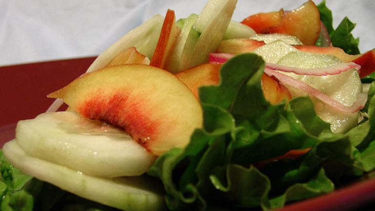 Peach & Cucumber Simple Salad Recipe - Food.com