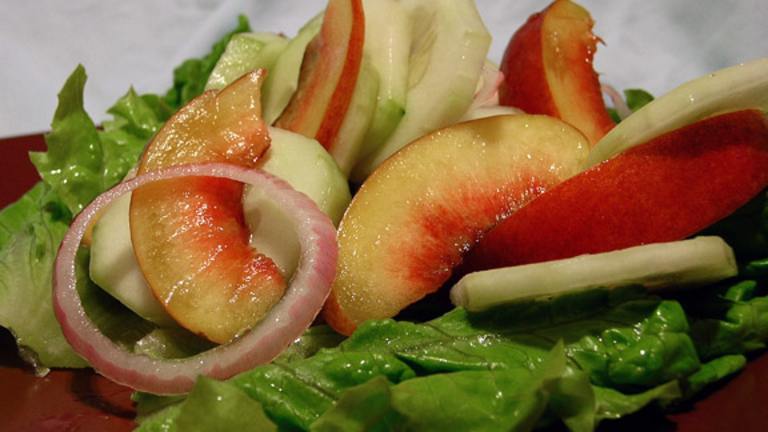 Peach & Cucumber Simple Salad Recipe - Food.com