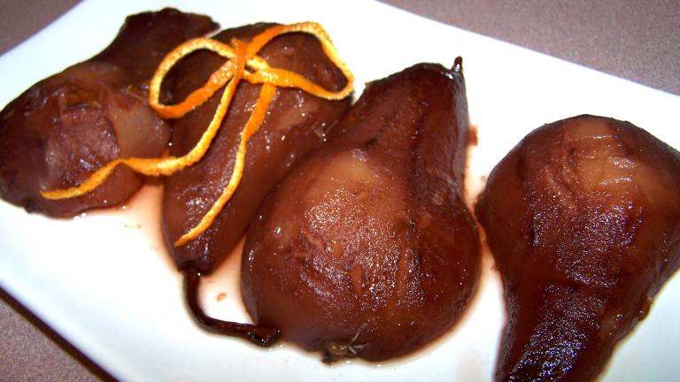 Spiced Red Pears in Wine (Crock Pot) Recipe - Food.com