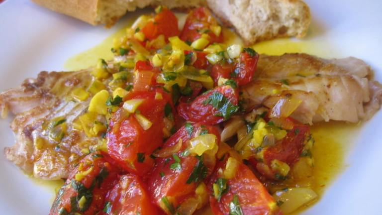Red Snapper With Tomato-Saffron Vinaigrette Recipe - Food.com