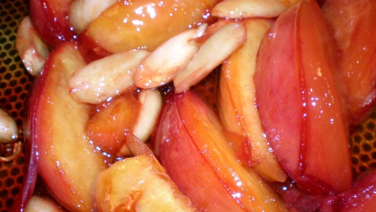 Warm Nectarines With Almonds and Vanilla Ice Cream - Sweden Recipe ...