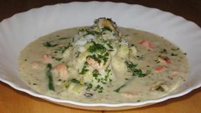 Creamy Fish Topped With Mussels and Prawns Recipe - Food.com