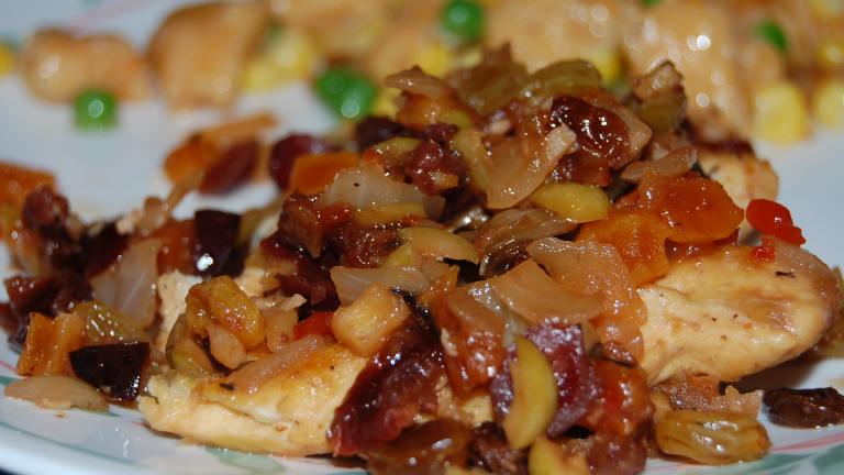 Moroccan Chicken With Dried Fruit and Olive Topping Recipe - Food.com