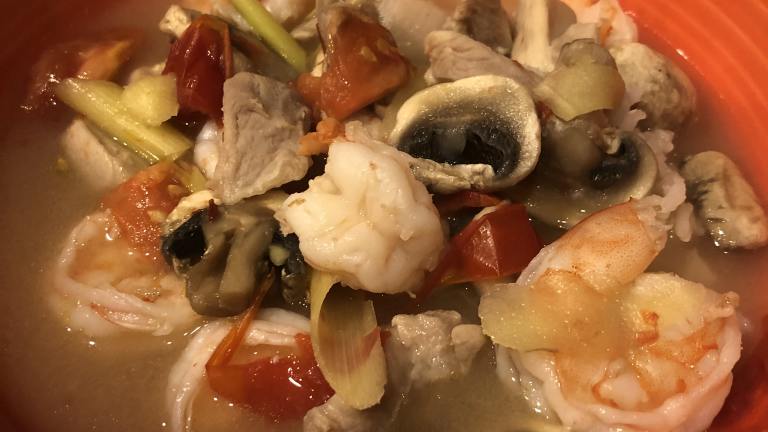 Simple Thai Style Lemongrass Shrimp Soup Recipe