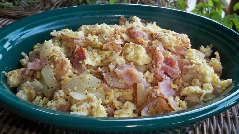 Ham and Eggs With Parmesan Recipe - Food.com