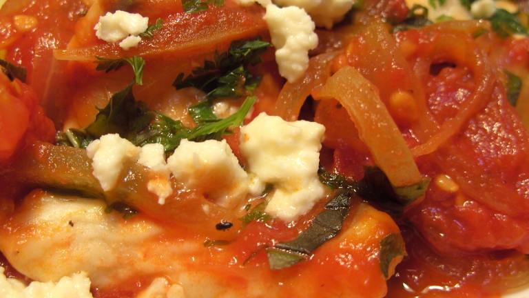 Tomato-Braised Fish Wth Feta and Lemon Recipe - Food.com