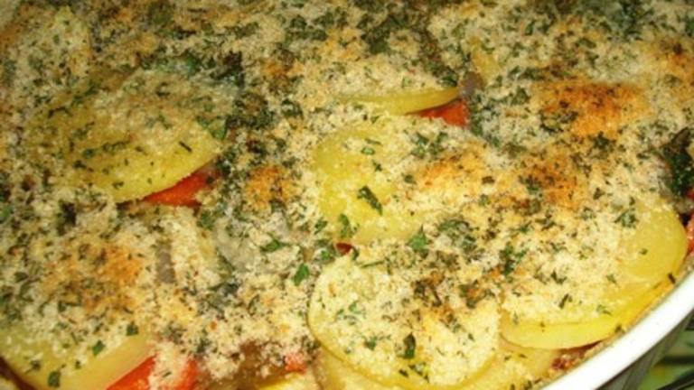 Layered Fish and Potato Pie With Saffron Leeks Recipe - Food.com