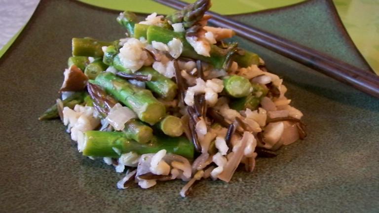 Stir-Fried Wild Rice With Asparagus and Mushrooms Recipe - Food.com