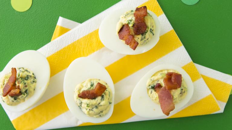 Spinach-Bacon Deviled Eggs Recipe - Food.com