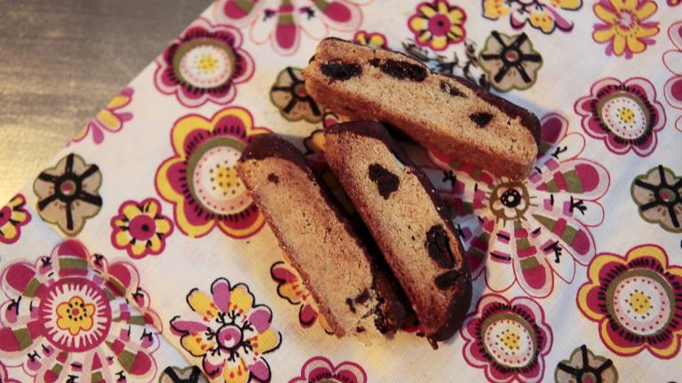Chocolate-Dipped Cherry Biscotti Recipe - Food.com