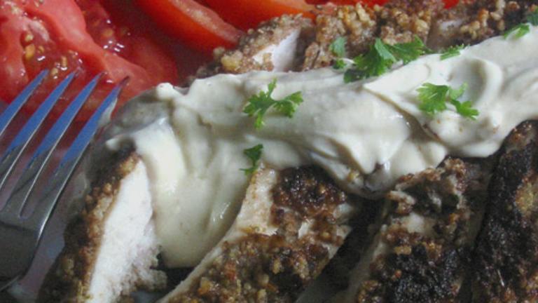 Southern Pecan crusted Chicken with Mustard sauce Recipe - Food.com