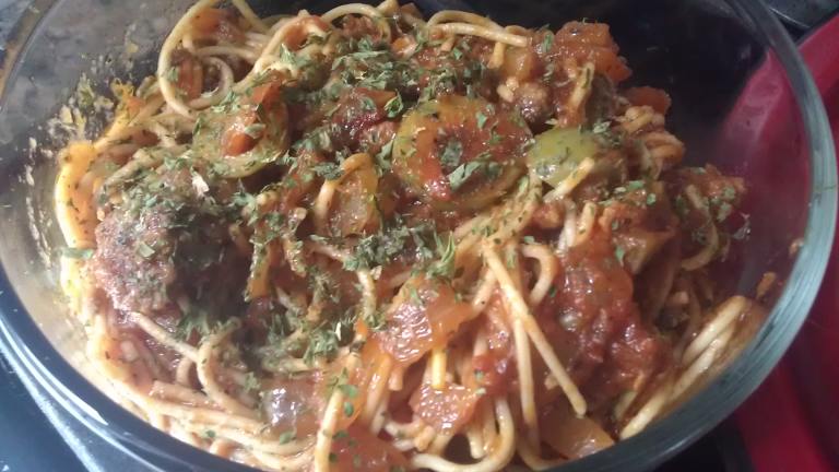 Spanish Spaghetti W/Pimento-Stuffed Olives - Zwt-8 Recipe - Food.com