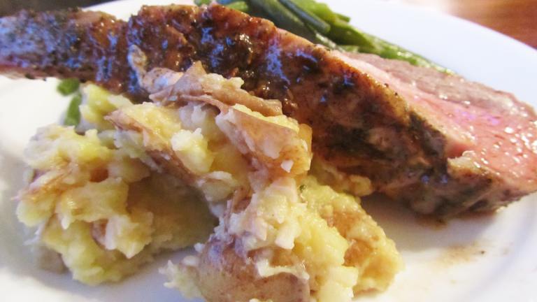Grilled Pork Chop With Rosemary Teriyaki Butter Glaze, Fork Mash Recipe ...
