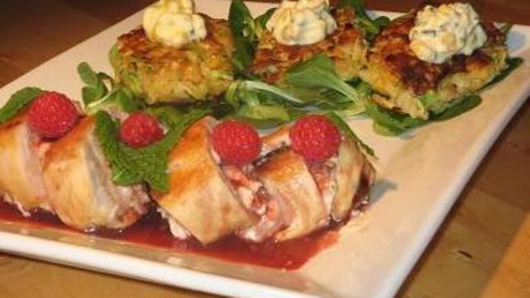 Boursin Stuffed Chicken Breasts With Raspberry Sauce Recipe - Food.com
