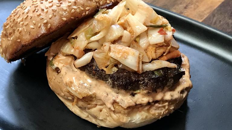 Korean Kimchi Burgers Recipe - Food.com