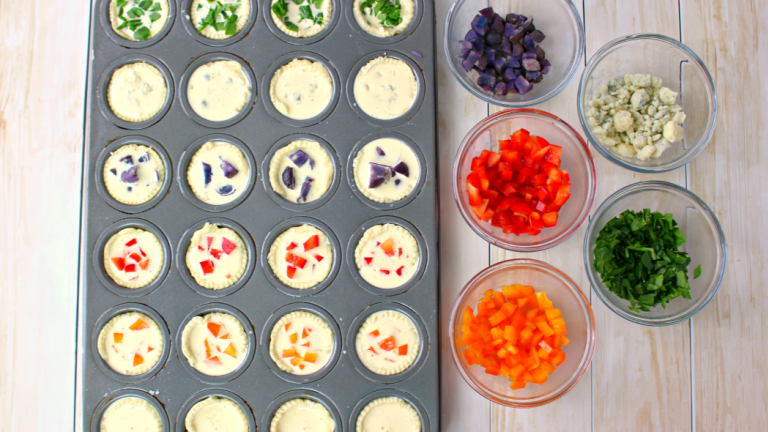 Mini Rainbow Quiches Recipe - Food.com