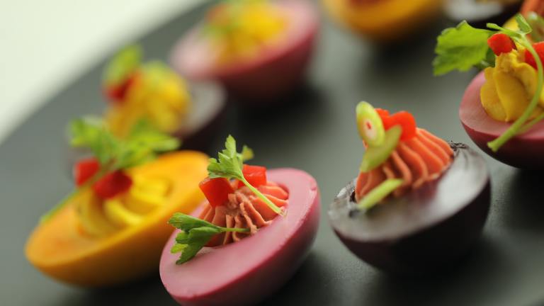 Rainbow Deviled Eggs Recipe