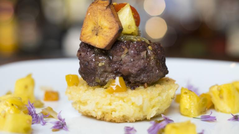 Goat Sliders on Scallion Rice Cakes Recipe - Food.com