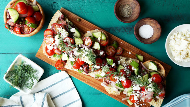 Sourdough Toast With Greek Topping Recipe - Food.com