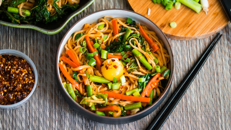 Buttery Veggie Lo Mein With Gochujang and Egg Yolks Recipe - Food.com