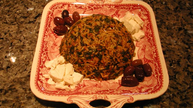 Greek Rice with Spinach, Feta and Black Olives Recipe - Food.com