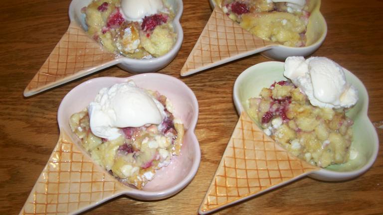 Raspberry and White Chocolate Waffle Pudding Recipe - Food.com