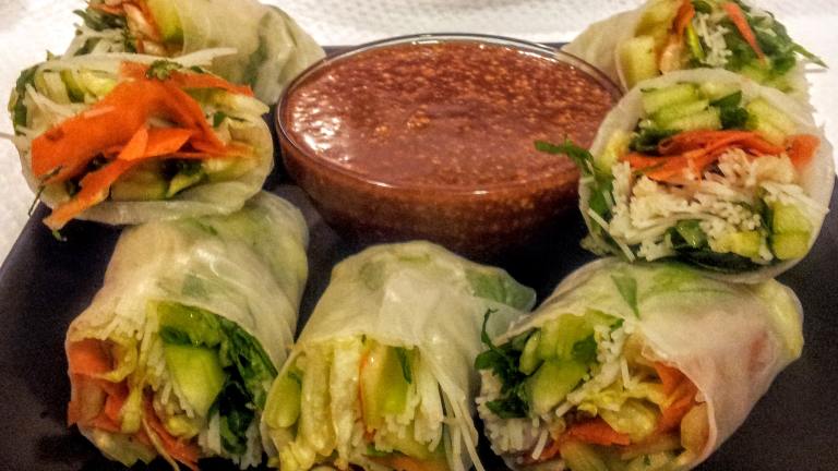 Fresh Spring Rolls With Sweet and Sour Dipping Sauce Recipe - Food.com