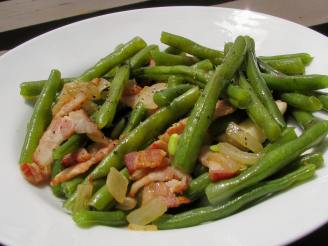 Oma's Country Green Beans With Bacon & Onion (Gruene Bohnen) Recipe ...