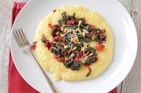 Polenta With Garlicky Greens- Recipe - Food.com