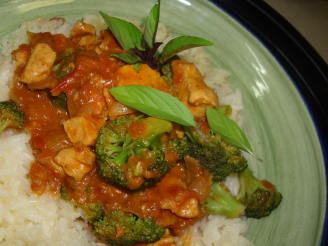 Fast chicken Curry with Red Peppers Recipe - Food.com
