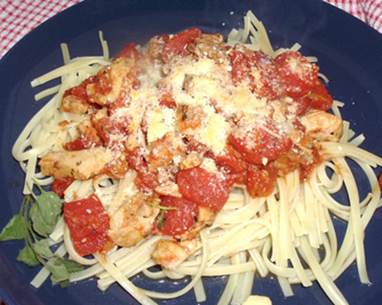 Chunky Chicken Sauce for Pasta for 2 Recipe - Food.com