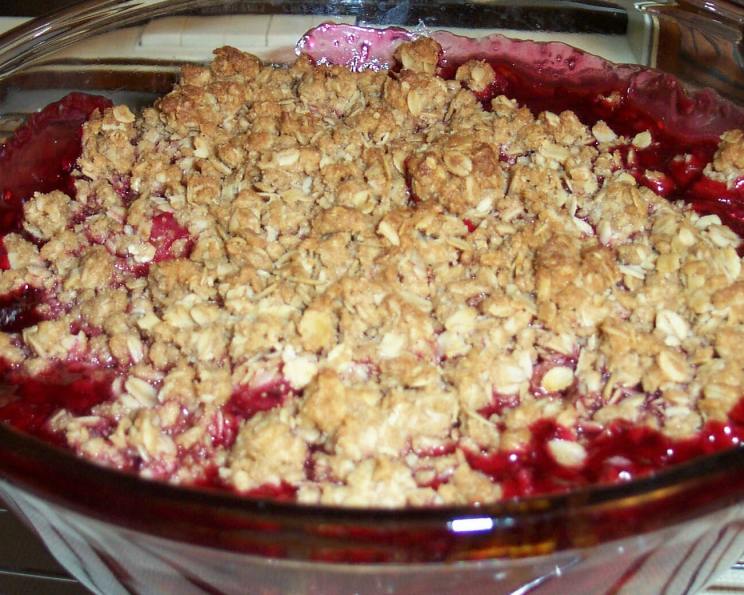 Raspberry-Rhubarb Crisp Recipe - Food.com