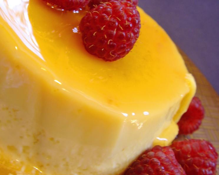 Vanilla Flan With Raspberries Recipe - Food.com