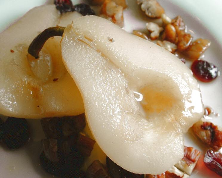 Pears With Maple Syrup, Pecans and Cranberries - Microwave Recipe ...