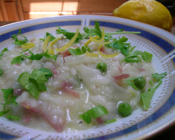Risotto With Peas and Prosciutto Recipe - Food.com