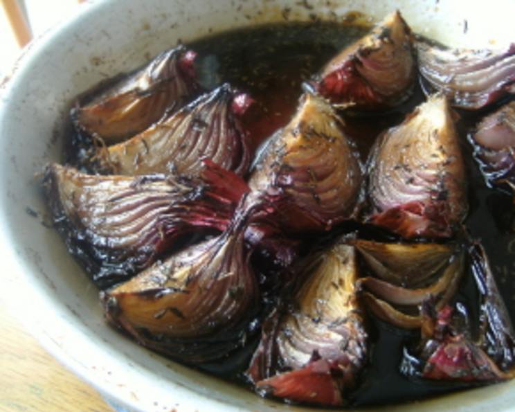 Roasted Red Onions With Butter, Honey, and Balsamic Recipe - Food.com