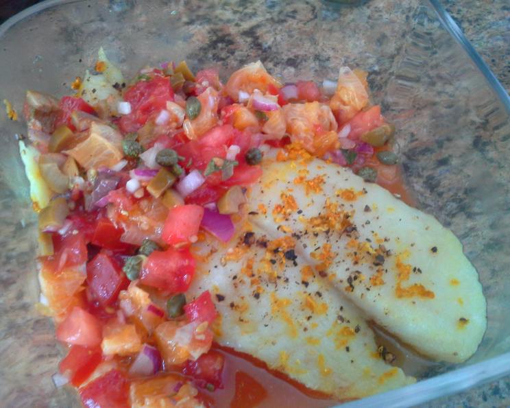 Cod Fillets With Orange and Cracked Green Olive Salsa Recipe - Food.com