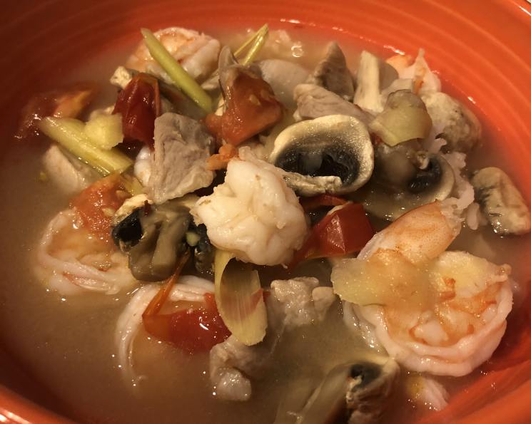 Simple Thai Style Lemongrass Shrimp Soup Recipe