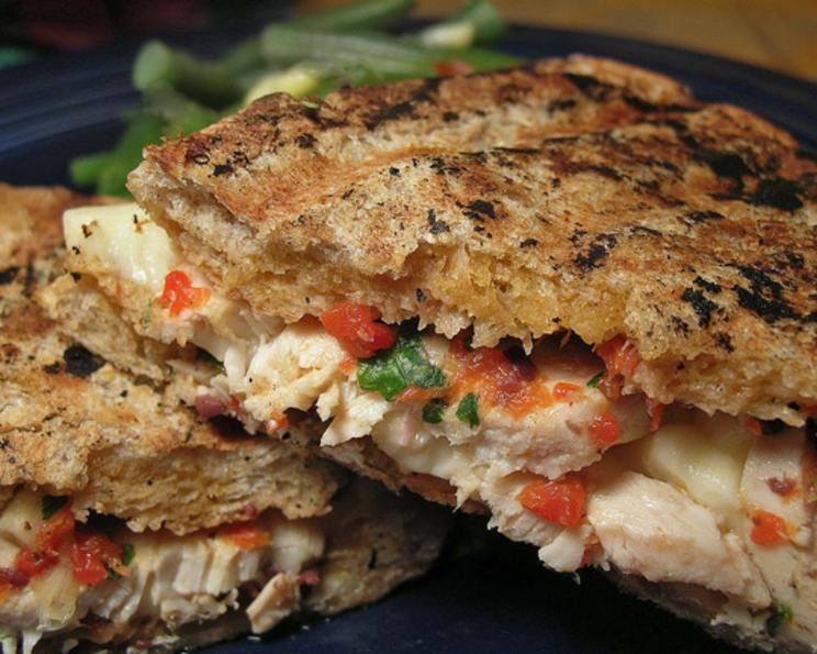 Chicken and Roasted Pepper Panini Recipe - Food.com