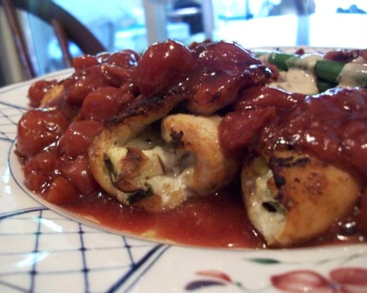 Chicken Cherries Flambe Recipe - Food.com