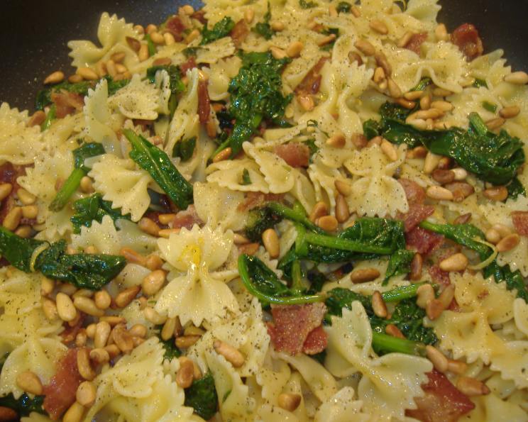 Spinach, Bacon and Pine Nut Pasta Recipe - Food.com