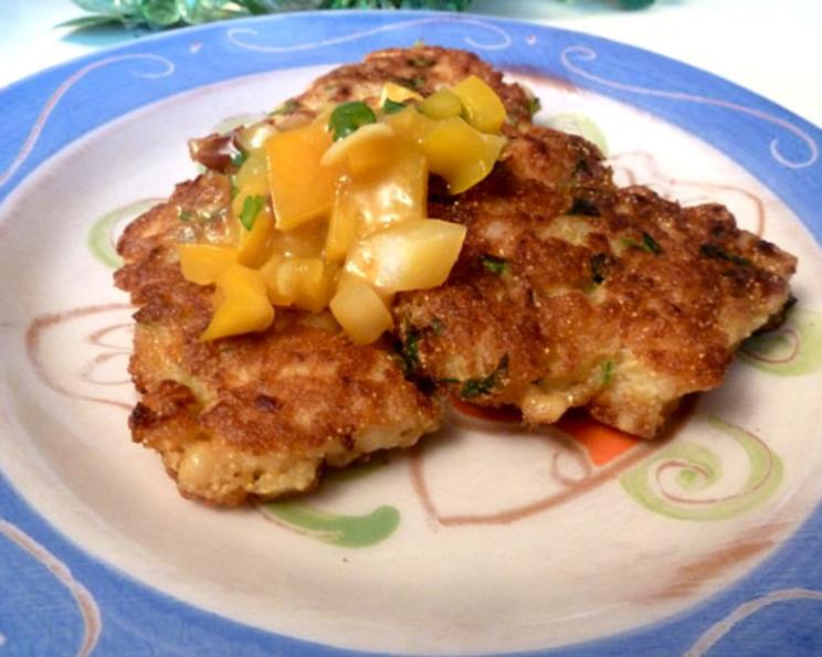 Shrimp Corn Cakes With Citrus Chile Salsa Recipe - Food.com