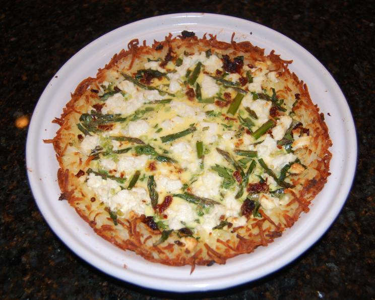 Spring Hash Brown Quiche With Asparagus and Goat Cheese Recipe - Food.com