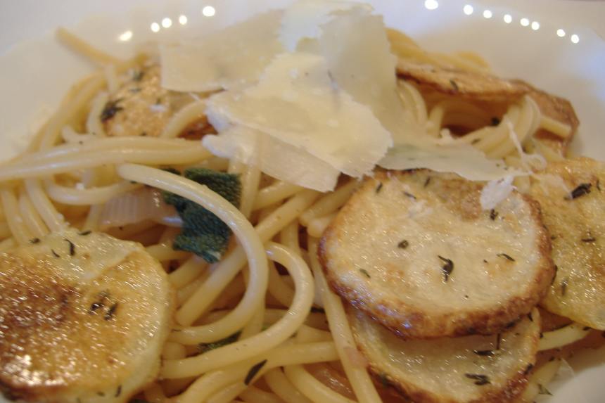Spaghetti With Potato, Sage and Lemon Recipe - Food.com