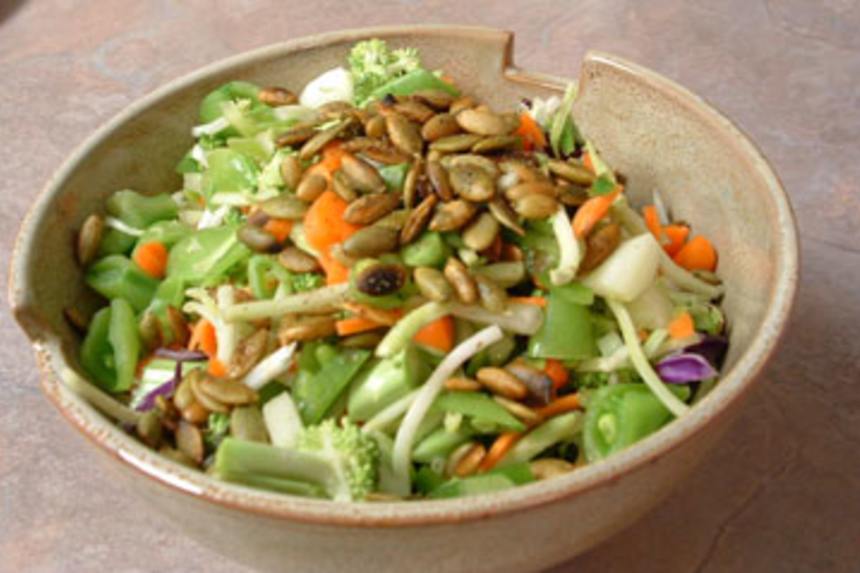 Tidbit Raw Vegetable Salad With Toasted Seeds Recipe - Food.com