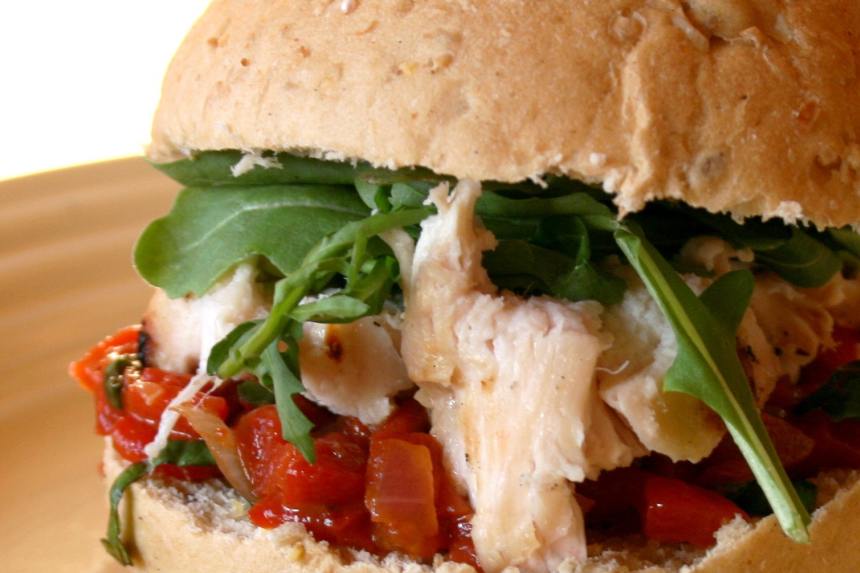 Basil Grilled Chicken Sandwiches With Red Pepper Relish Recipe - Food.com