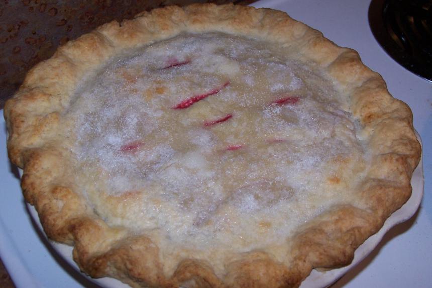 Rhubarb Raspberry Pie Recipe - Food.com