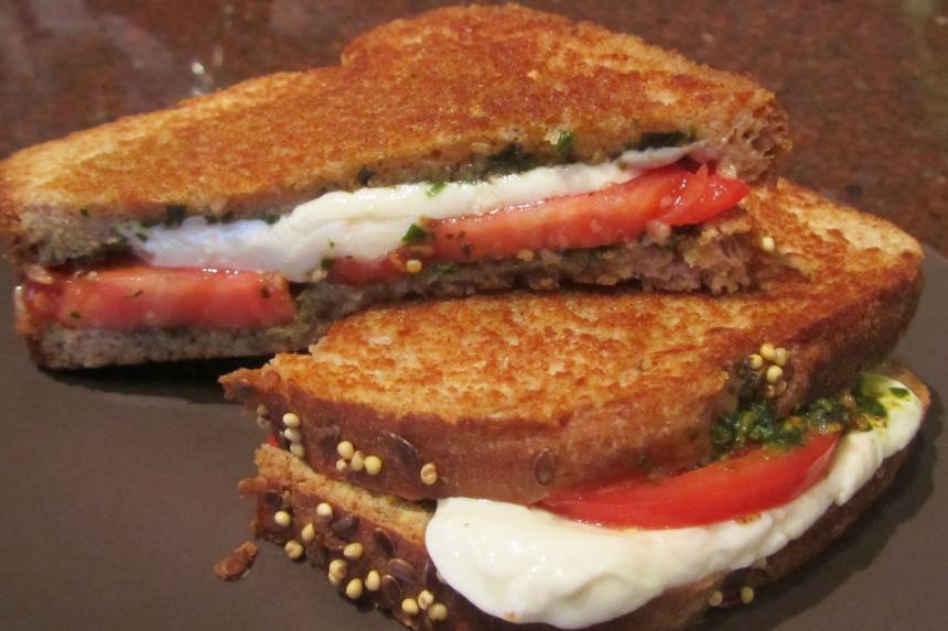 Tomato, Mozzarella & Pesto Panini Recipe - Food.com